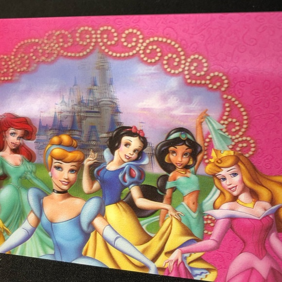 Disney | Other | Hologram Disney Princess With Castle Postcard | Poshmark